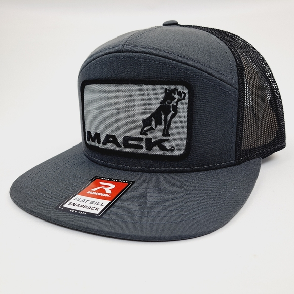 thepatriotspride.com | Accessories | Richardson 68 7 Panel Hat Cap Flat Bill Trucker Mack Trucks ...